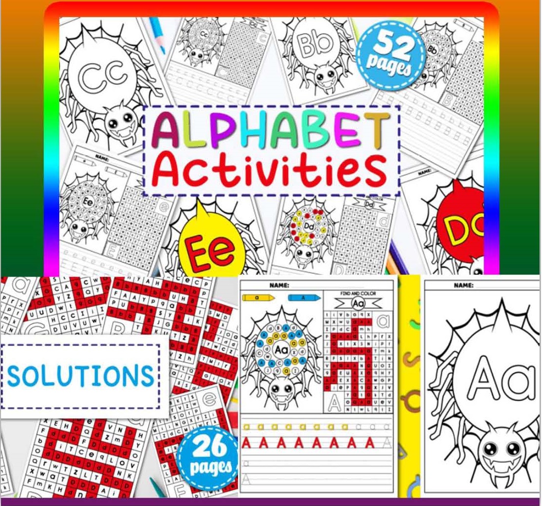 Alphabet Letter Mazes a-z | Handwriting Activity book for ki - Inspire ...