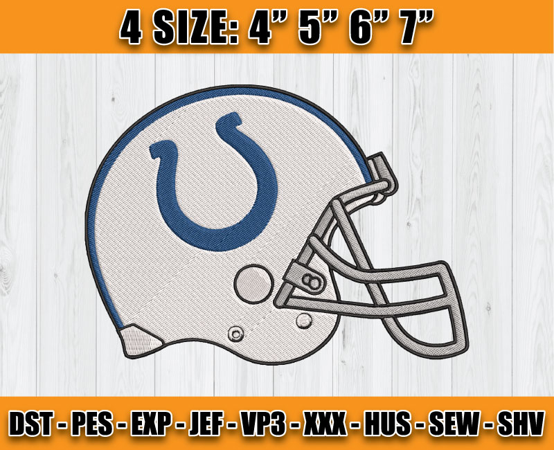 Helmet Colts Embroidery Design, Colts Logo Embroidery Design | Inspire ...