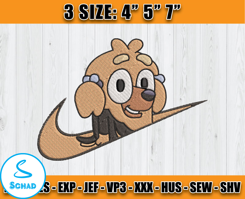 Nike Missy Embroidery, Bluey Embroidery, Embroidery Machine | Inspire ...