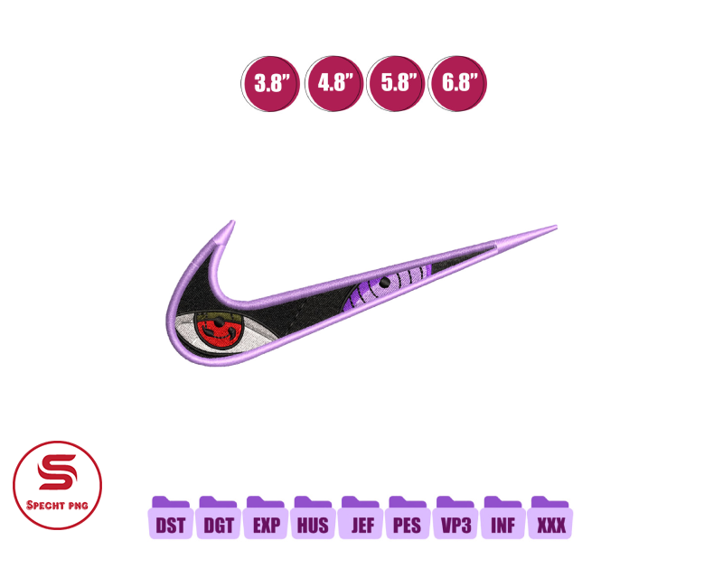 Sharingan Anime Embroidery Design, Ni ke Anime Embroidery De - Inspire ...