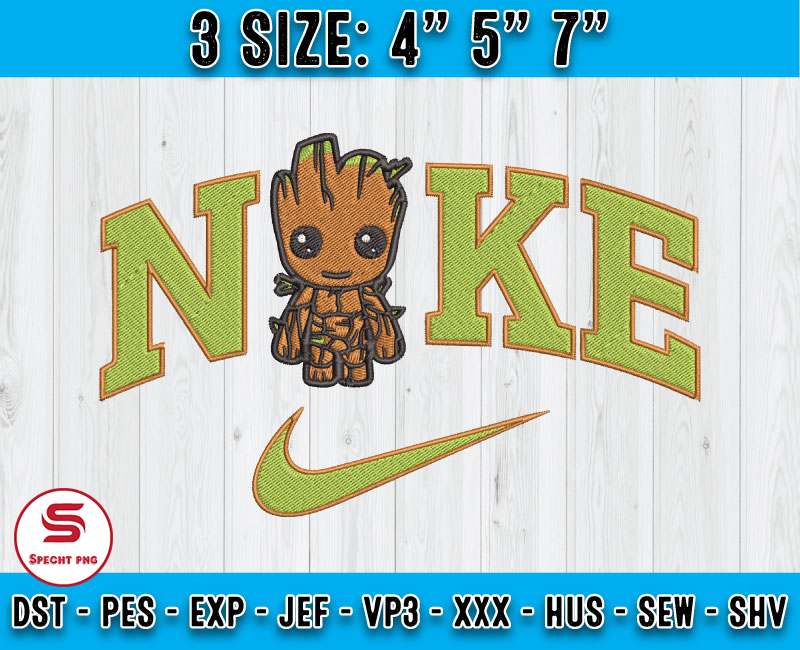 Nike Baby Groot Embroidery Design, Superhero Machine Embroid | Inspire ...