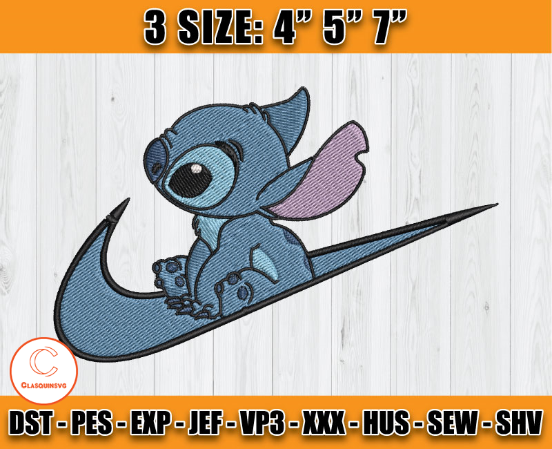Stitch Embroidery, Nike Disney Embroidery, Lilo and Stitch E - Inspire ...