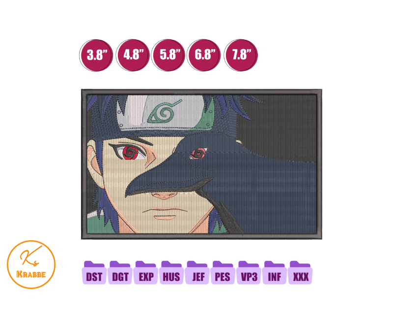 Shisui Anime Embroidery Design, Anime Embroidery Design 73 | Inspire Uplift