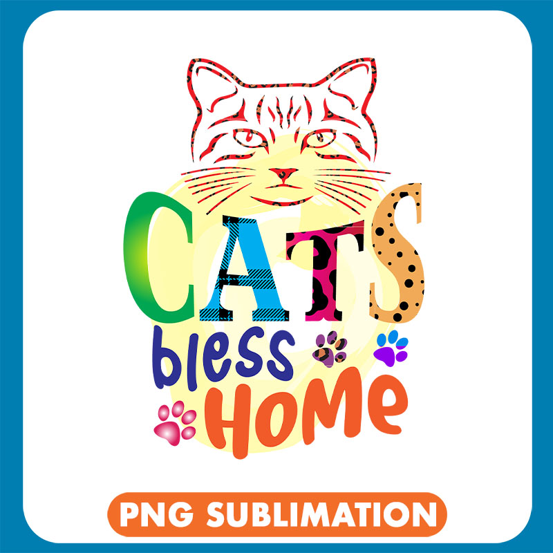 Cat Bless Home Cat Draw Png | Inspire Uplift