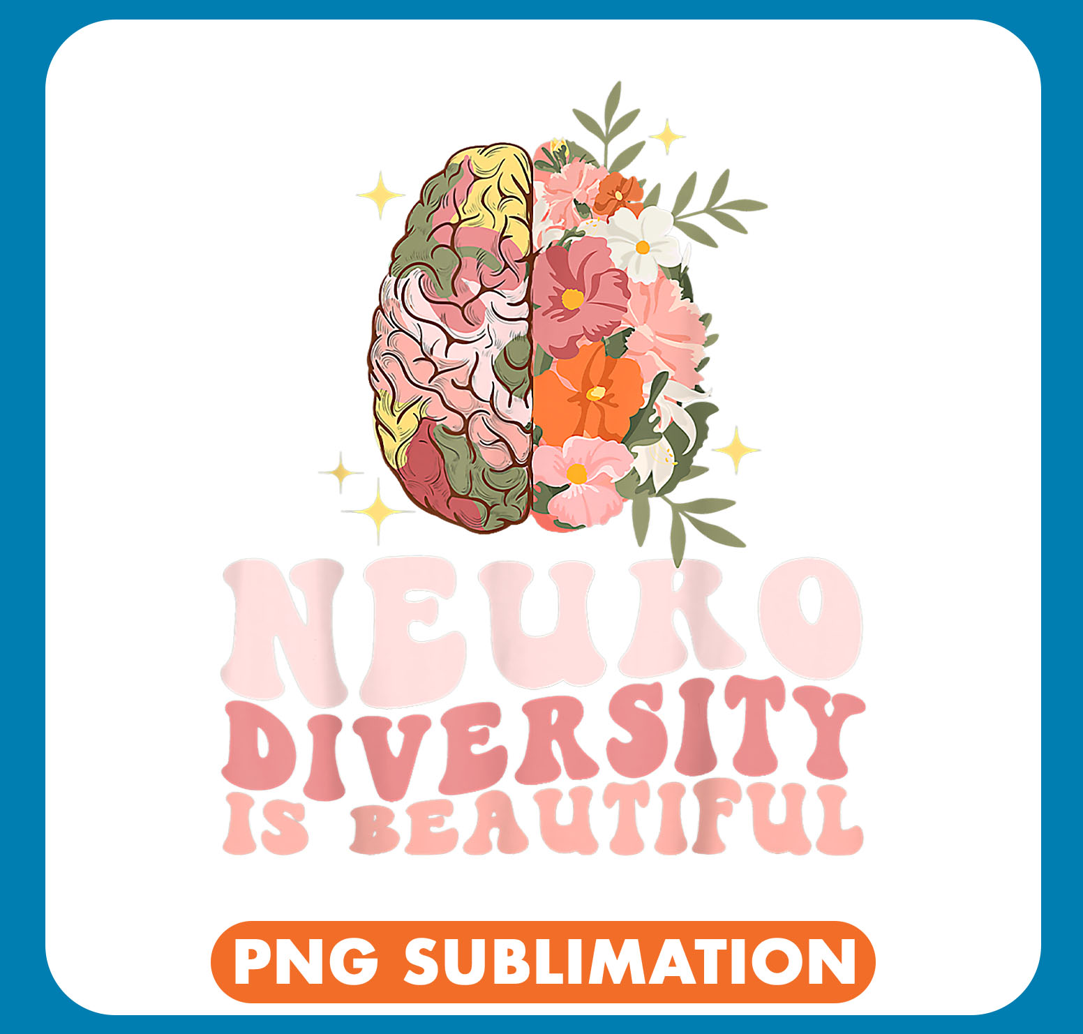 ADHD Autism Retro Groovy Neurodiversity Is Beautiful Flower | Inspire ...