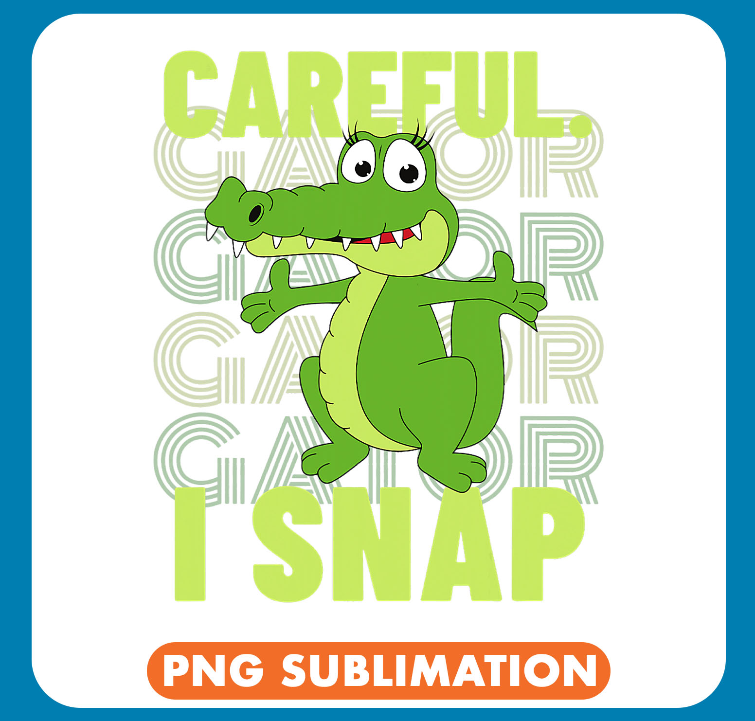 Alligator Animals Careful I Snap Crocodile Funny Alligator 4 | Inspire ...