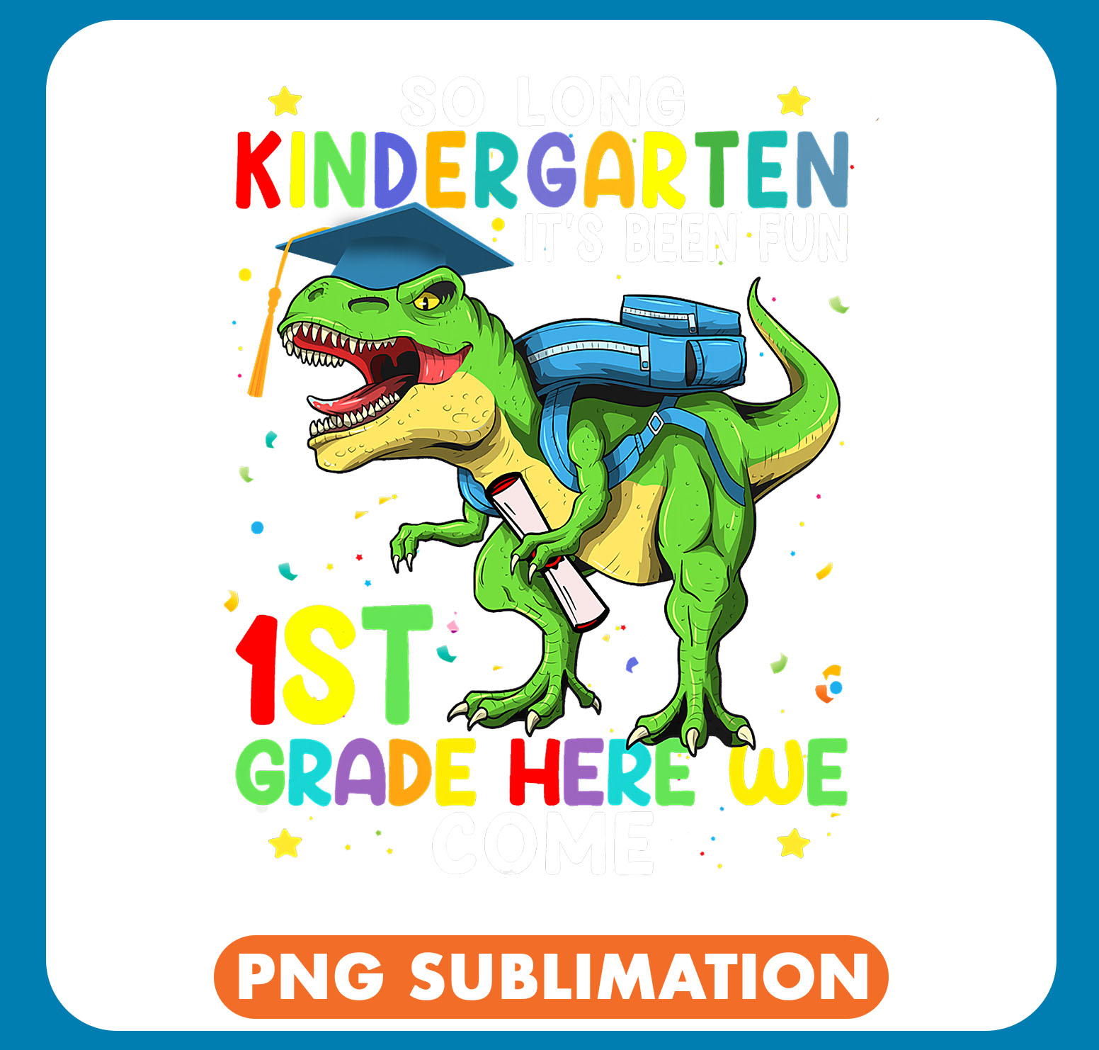 Dinosaur Dino So Long Kindergarten Graduation Boys Class 22 | Inspire ...