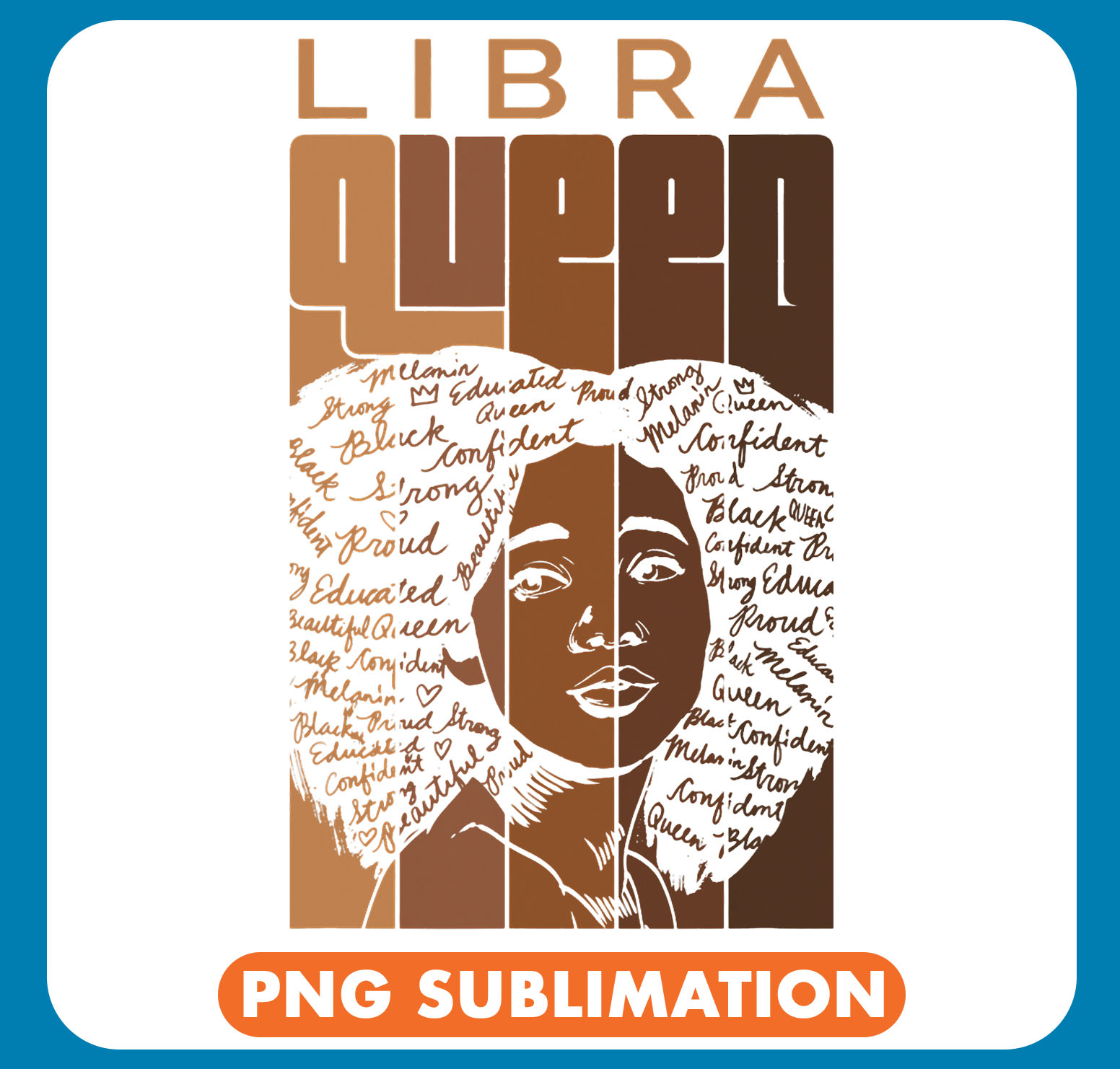 Libra Queen Horoscope Black Woman Astrology Afro Lady png | Inspire Uplift
