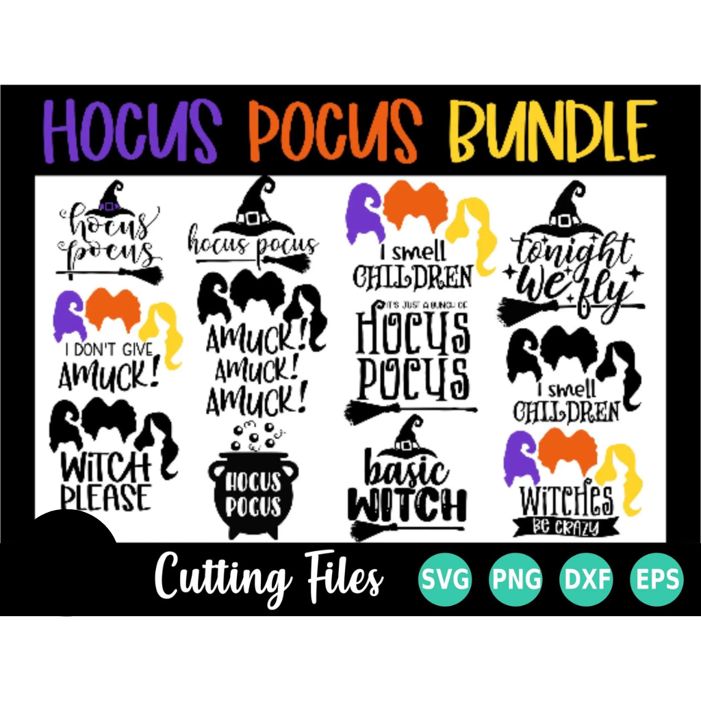 Hocus Pocus SVG , Hocus Pocus PNG, Hocus Pocus Clipart, Hocu | Inspire ...