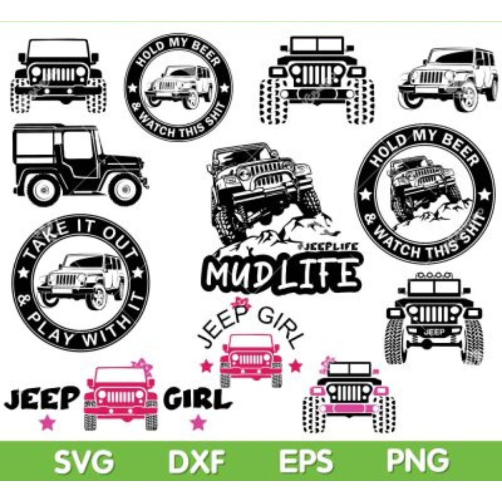 Jeep Bundle Svg, Jeep Svg, Jeep Png, Jeep Vector, Jeep Cricu - Inspire ...