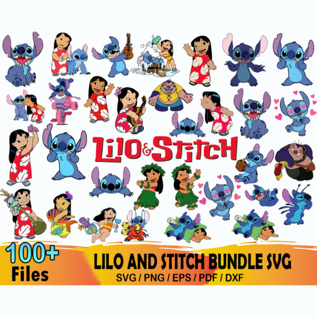 Lilo and Stitch SVG, Lilo and Stitch PNG, Lilo and Stitch Cl - Inspire ...