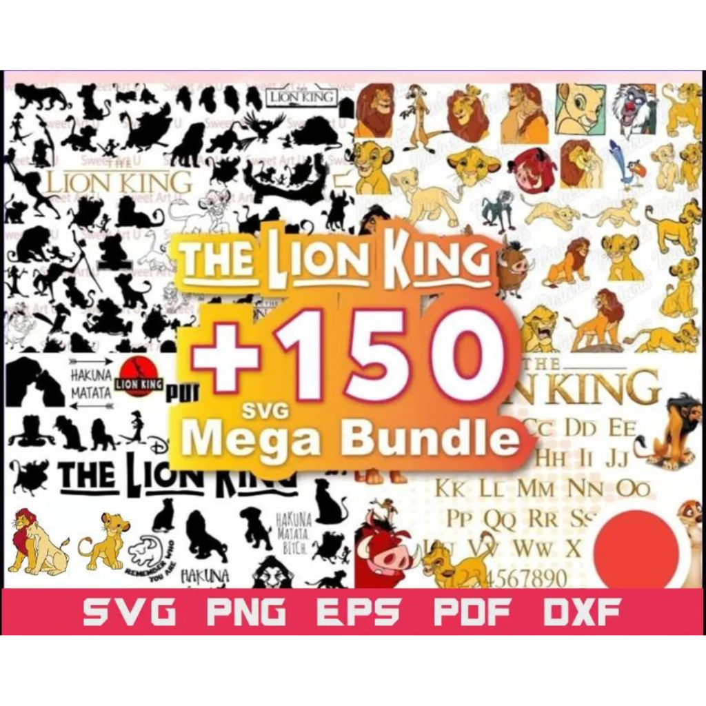 Lion King SVG Bundle, Lion King PNG, Simba PNG, Lion King Lo - Inspire ...