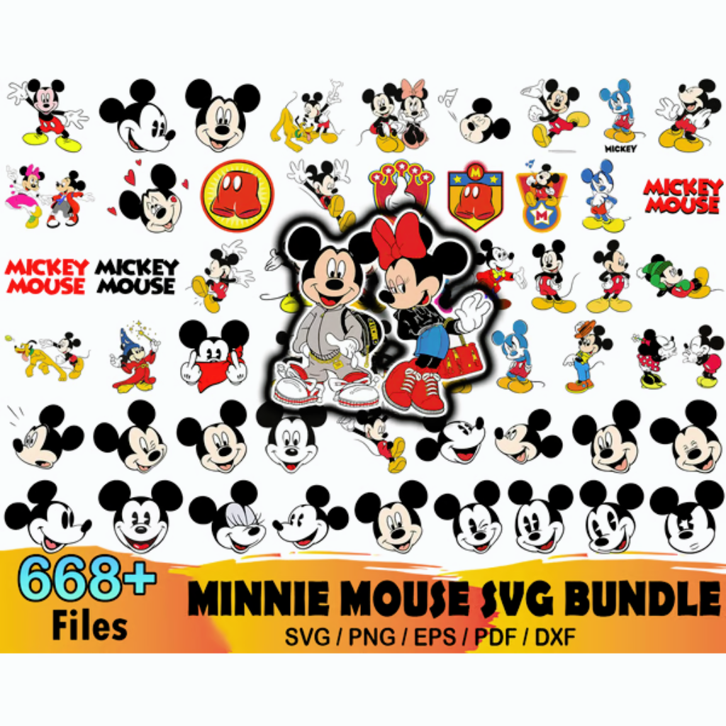 Minnie Mouse SVG , Minnie Mouse PNG , Minnie Mouse Logo, Min | Inspire ...