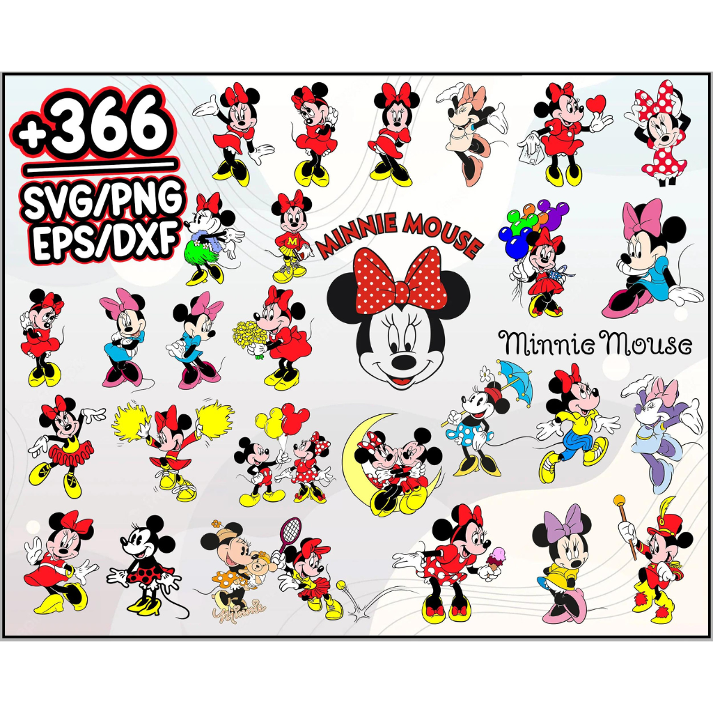Minnie Mouse SVG , Minnie Mouse PNG , Minnie Mouse Logo, Min | Inspire ...
