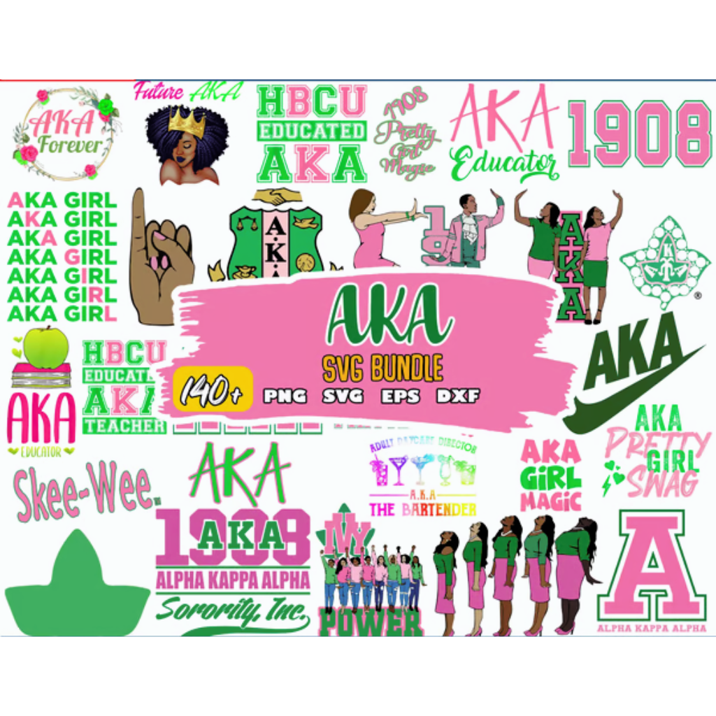 Alpha Kappa Alpha SVG Bundle, Alpha Kappa Alpha Svg, Sororit - Inspire ...