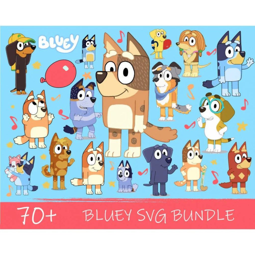 Snickers Bluey Svg, Bluey Svg, Bluey, Blue, Blue Dog, Bluey | Inspire ...