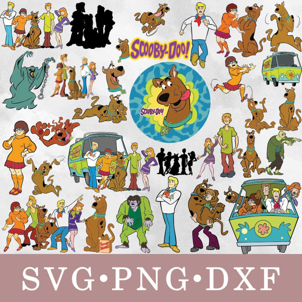 Scooby Doo SVG Bundle Files for Cricut, Silhouette, Scooby D - Inspire ...