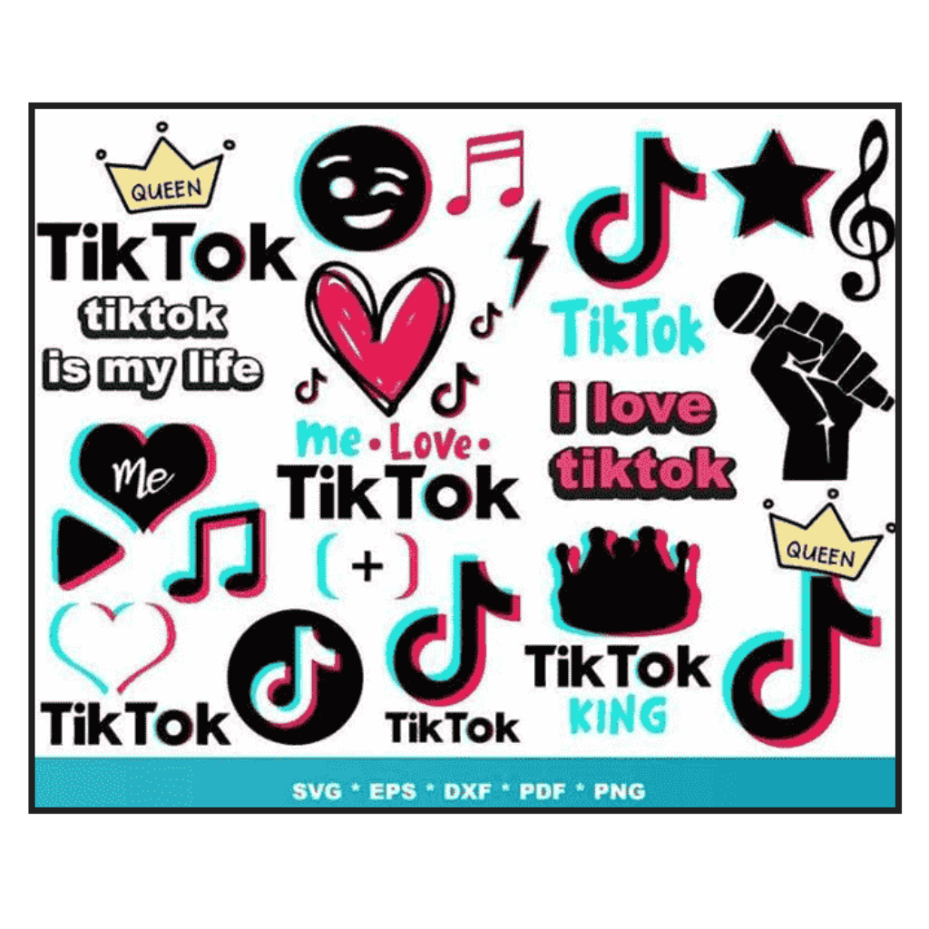 Tik Tok SVG, Tik Tok SVG Bundle, Tiktok Logo, Tiktok Symbol, | Inspire ...