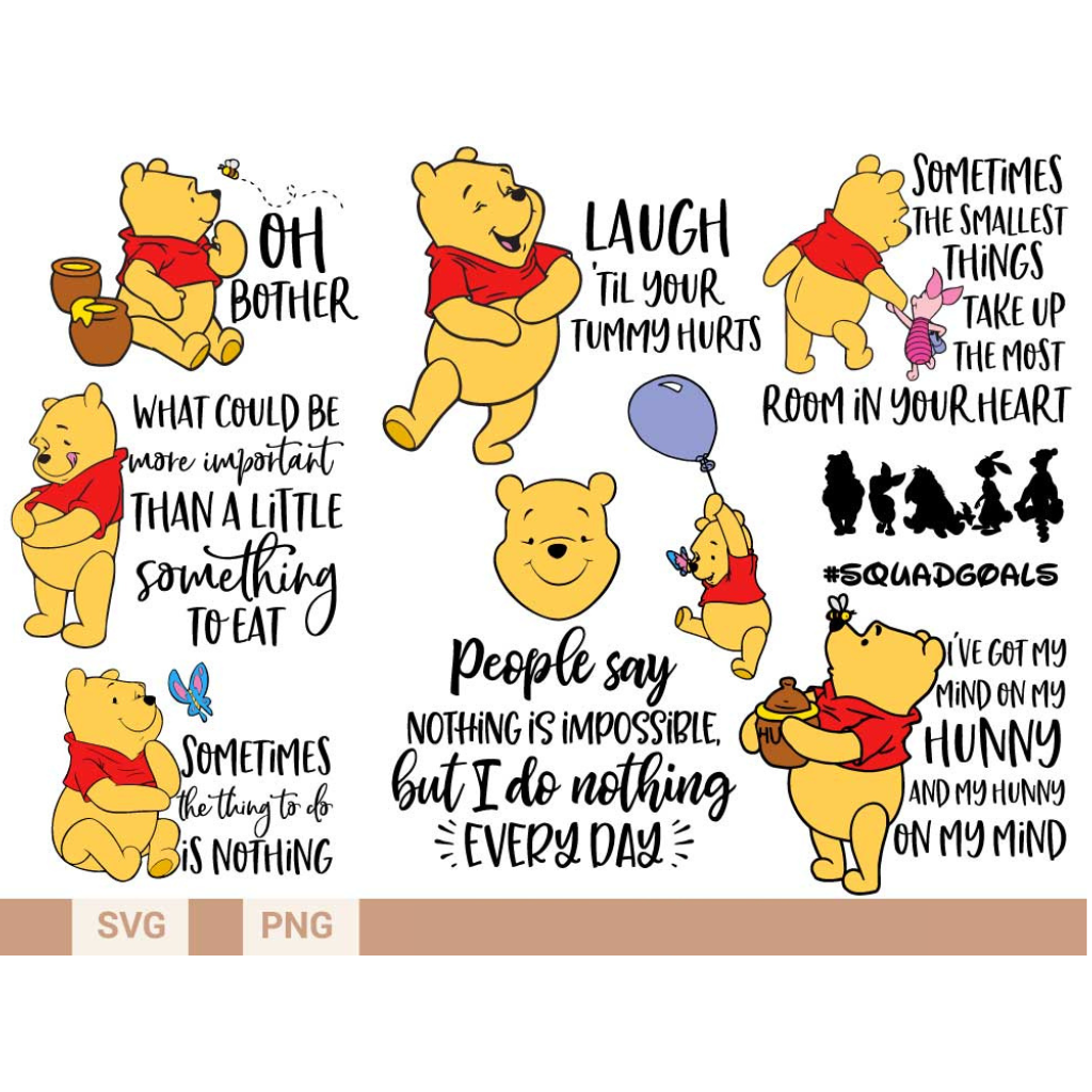 Cute Baby Winnie Pooh baby winnie the pooh svg, baby pooh sv - Inspire ...