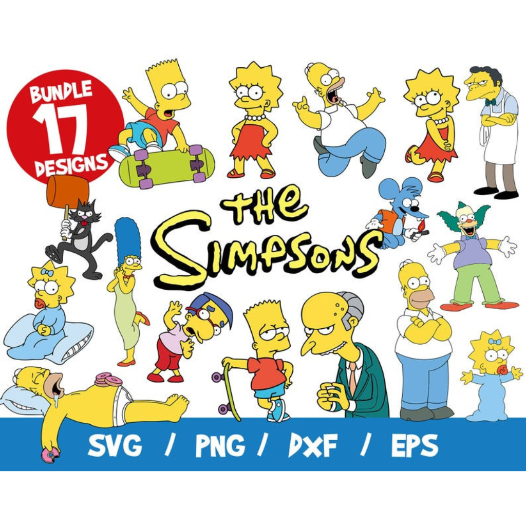 Simpsons Svg Mega Bundle, Simpsons Svg Bundle, The Simpsons - Inspire ...