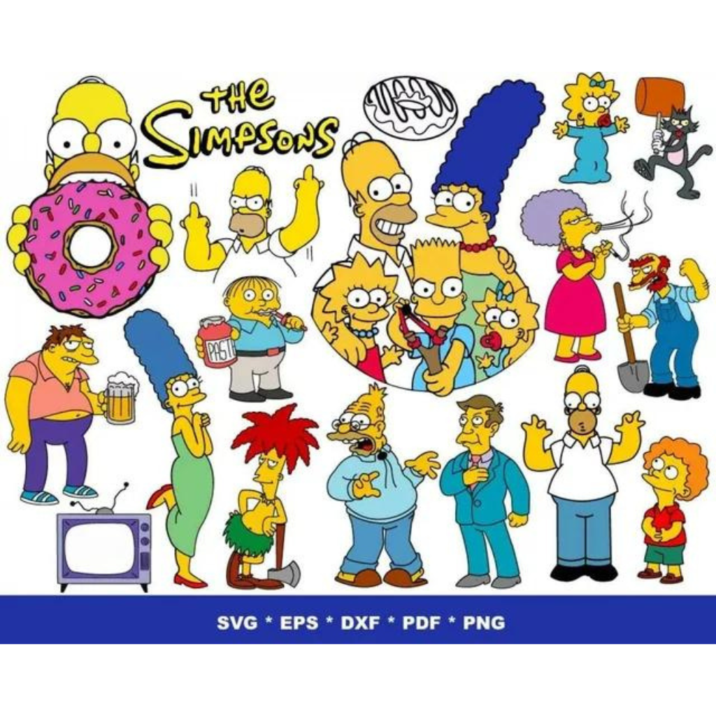 Simpsons Svg Mega Bundle, Simpsons Svg Bundle, The Simpsons - Inspire ...