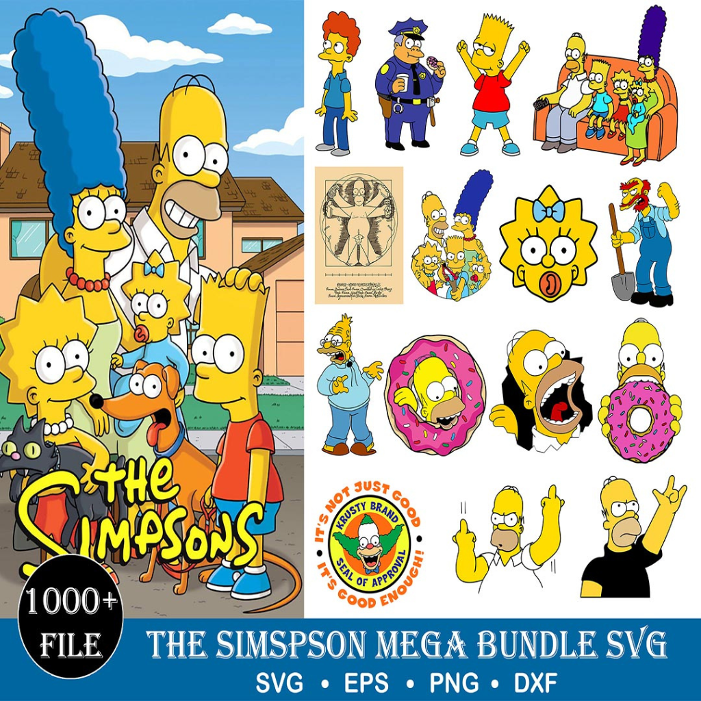 Simpsons Svg Mega Bundle, Simpsons Svg Bundle, The Simpsons - Inspire ...