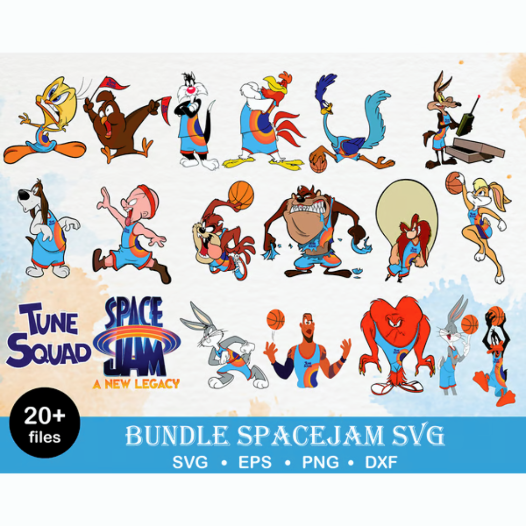 Space Jam SVG Bundle, Tune Squad Svg, Space Jam SVG, Looney - Inspire ...