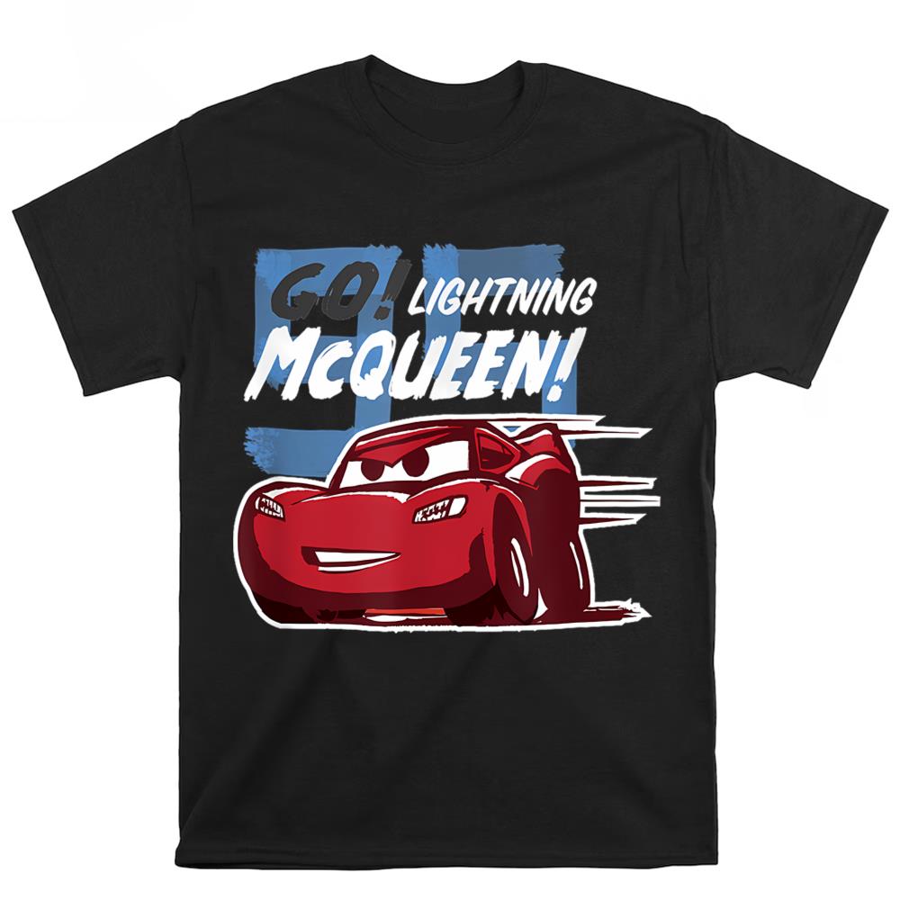 Disney Pixar Cars Go Lightning McQueen Big Chest T Shirt | Inspire Uplift