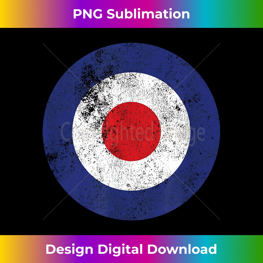 RAF Type D Roundel Mod Target Music Logo Vintage Air Force | Inspire Uplift