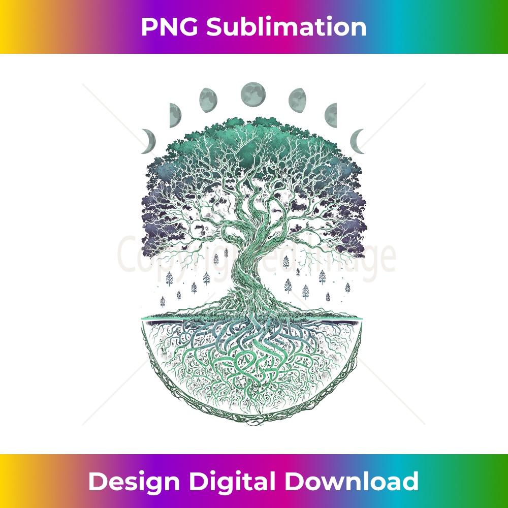 Yggdrasil Norse Tree Of Life, Viking, Celtic Moon Phases - C | Inspire ...