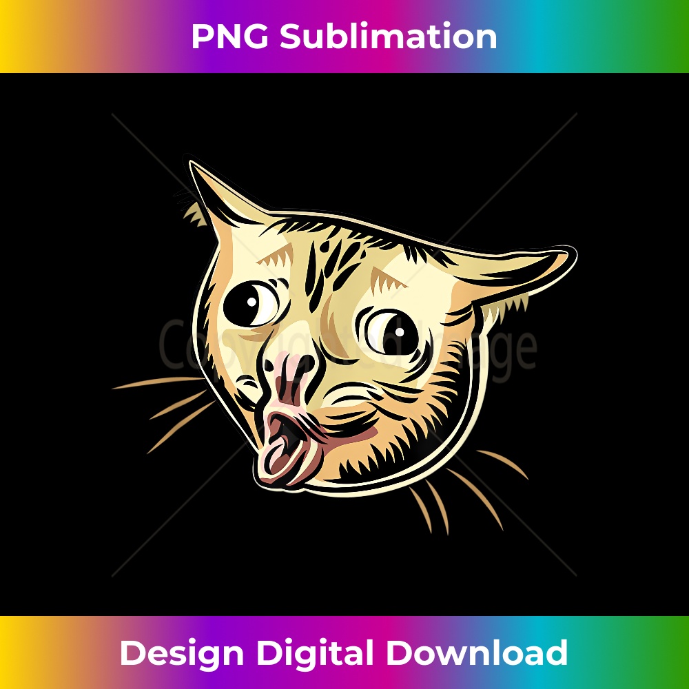 Coughing Cat Funny Cat Meme Graphic - Edgy Sublimation Digit - Inspire ...