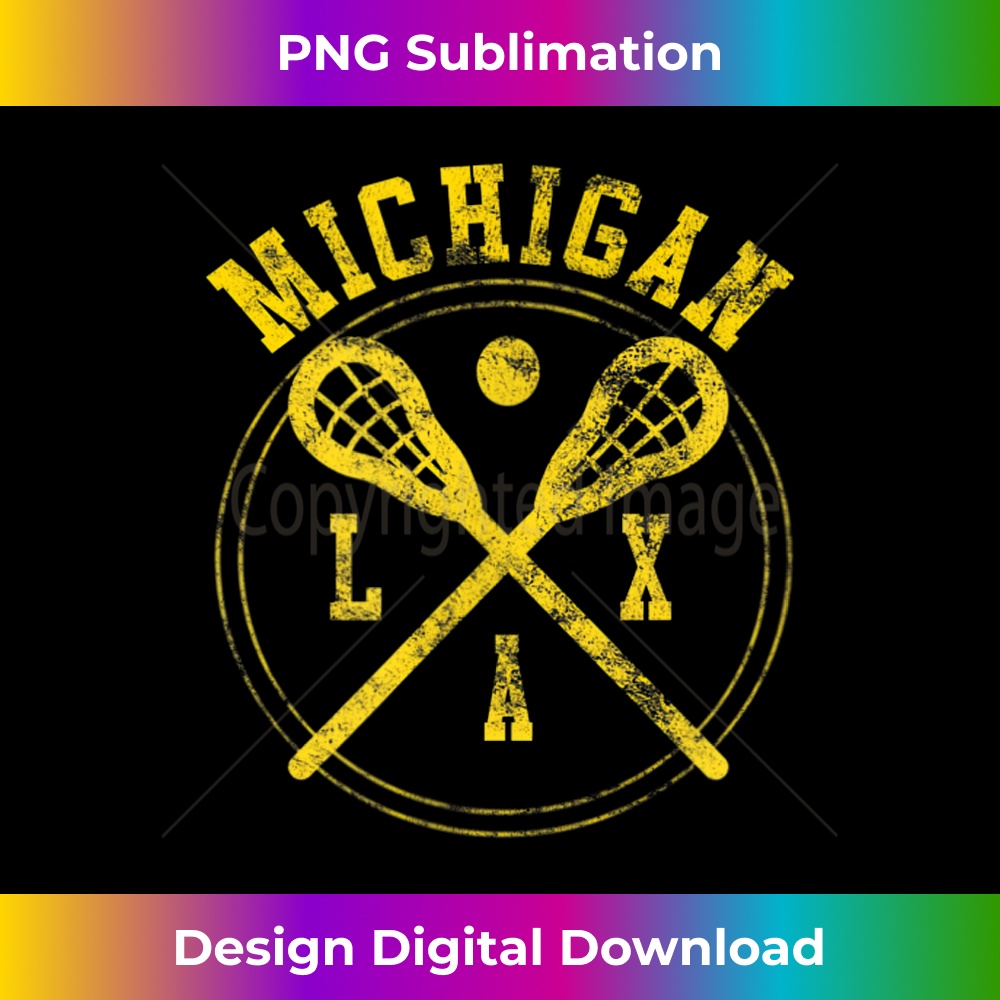 Michigan Lacrosse LAX Logo - Minimalist Sublimation Digital | Inspire ...