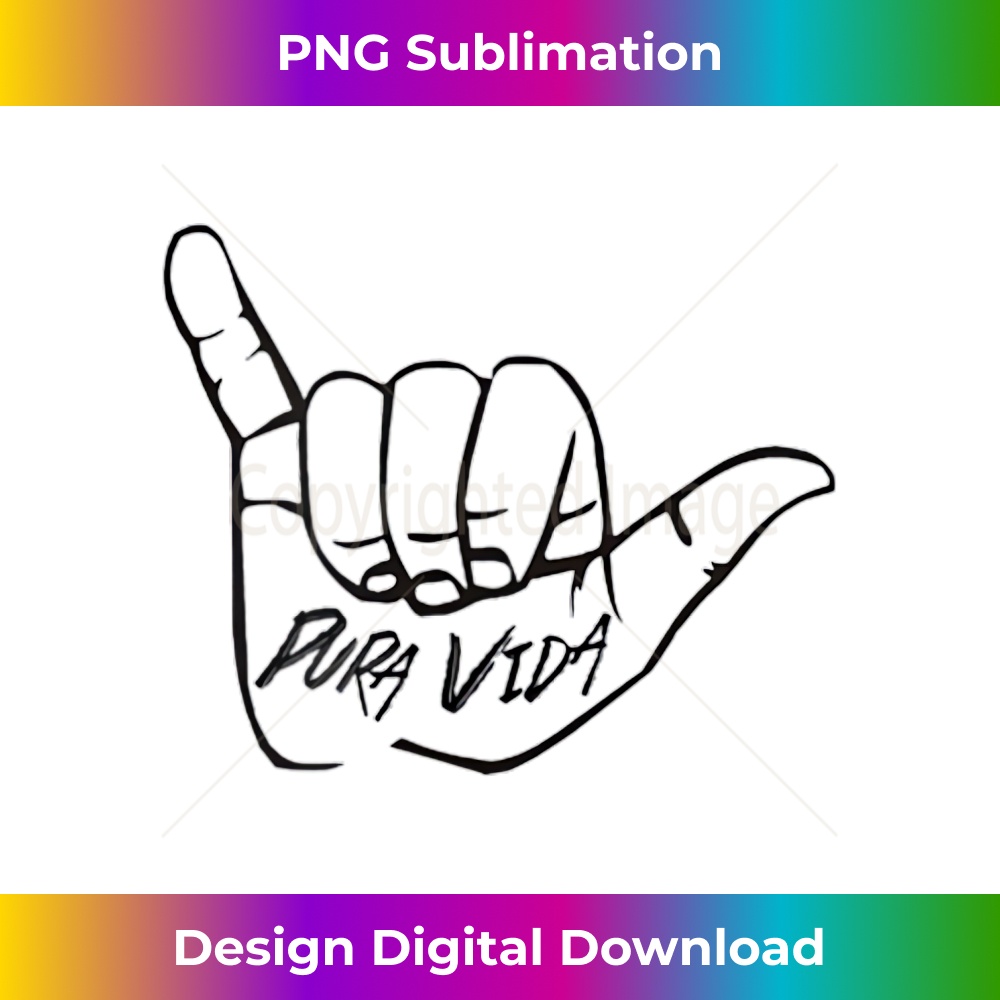 Costa Rica Pura Vida Hand Graphic Design - Deluxe PNG Sublim | Inspire ...