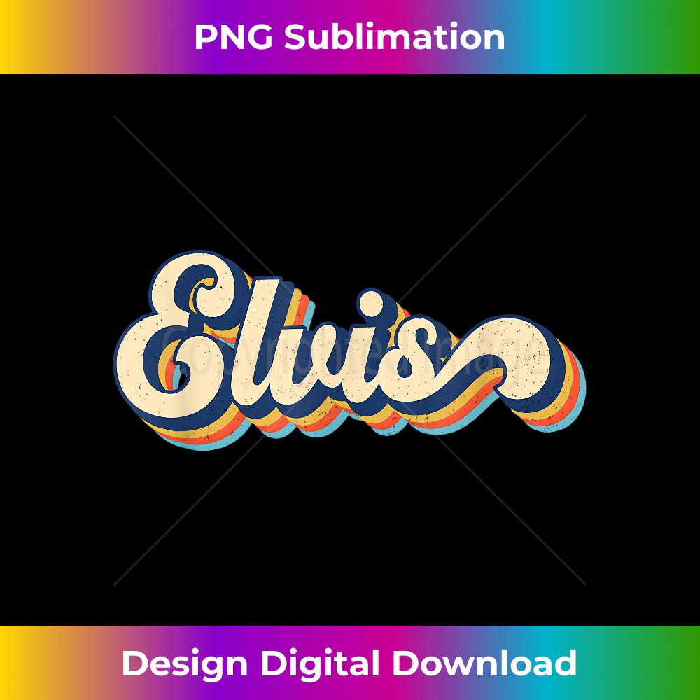 ELVIS Personalized Name Retro Vintage Birthday For Elvis - V - Inspire ...