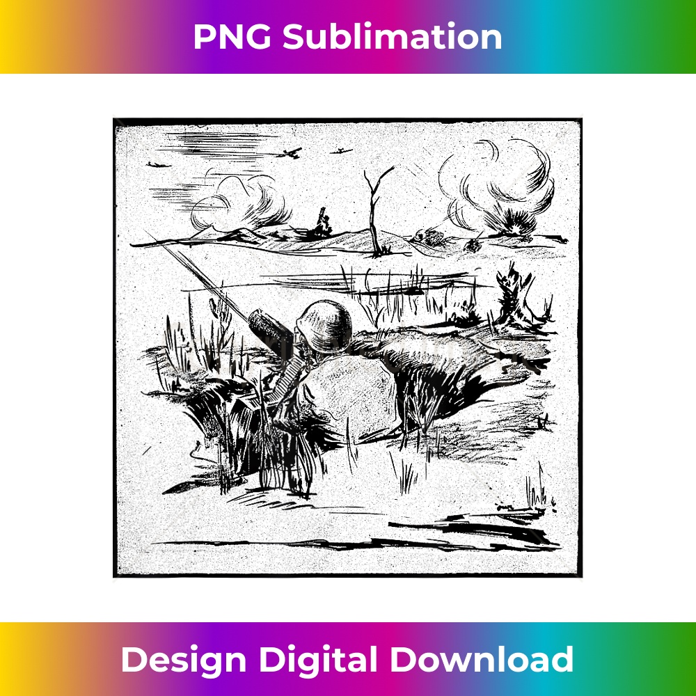 World War Entrenchment Trench Warfare Vintage WWI WWII - Art | Inspire ...