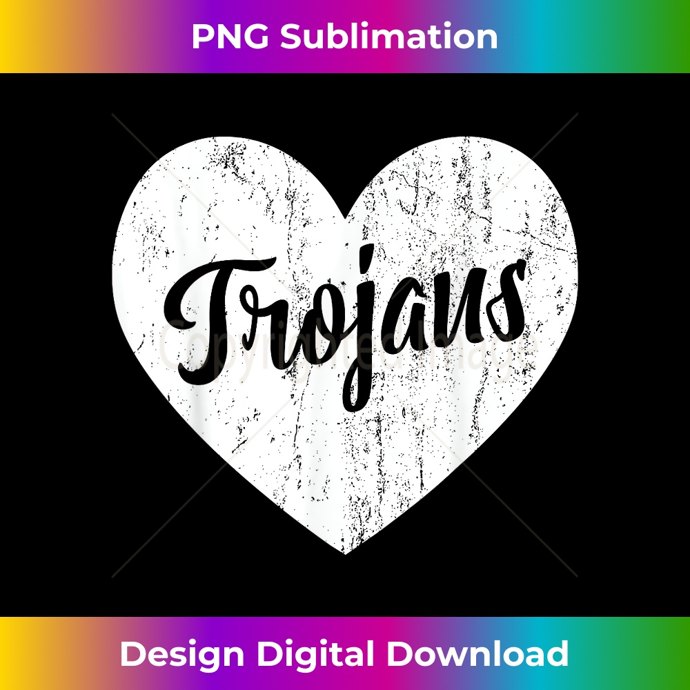Trojans School Sports Fan Team Spirit Mascot Cute Heart Gift | Inspire ...