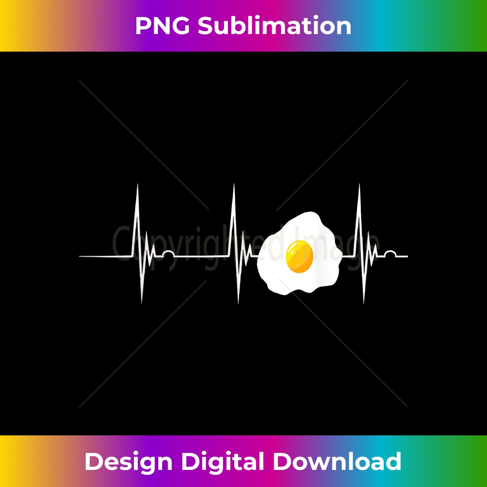 Fried Egg Heartbeat EKG Pulse Sunny Side Up Eggs Breakfast - | Inspire ...