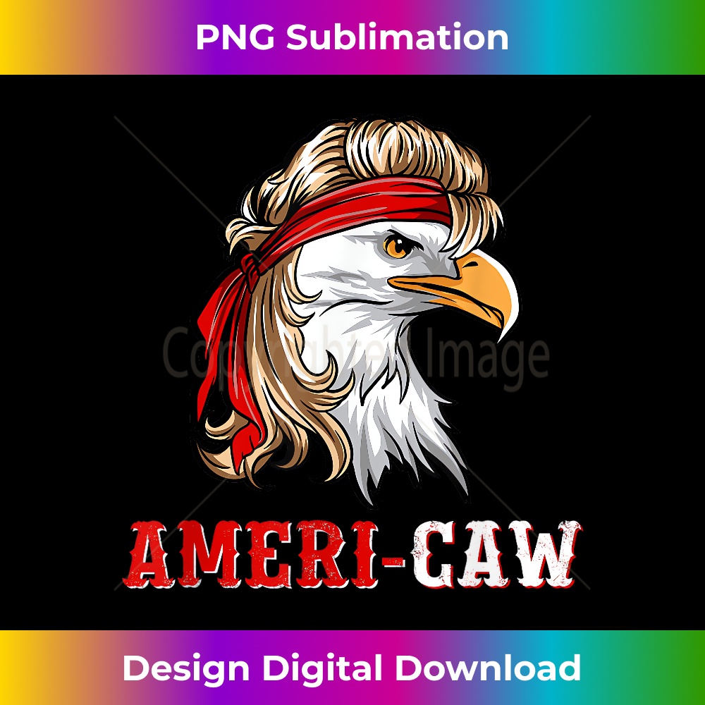 Funny July 4th American Flag USA Patriotic Eagle Ameri-caw - | Inspire Uplift