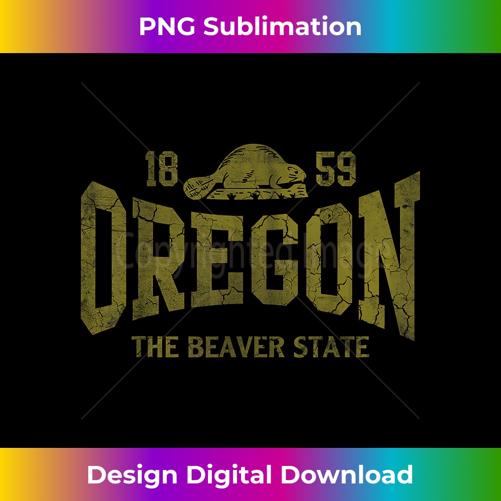 Oregon Flag The Beaver State Est 1859 Vintage Distressed - B | Inspire ...
