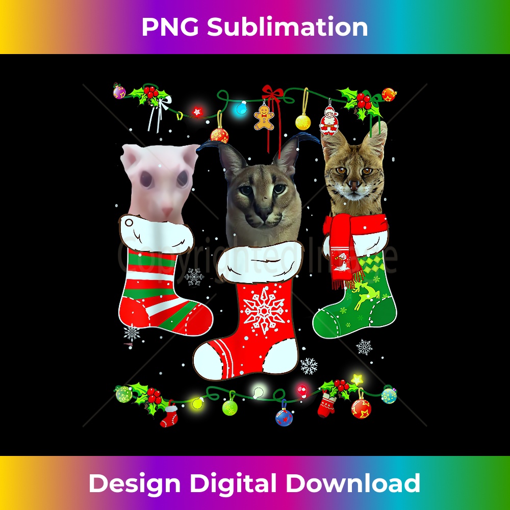 Christmas floppa sogga Serval bingus cat meme - Classic Subl | Inspire ...
