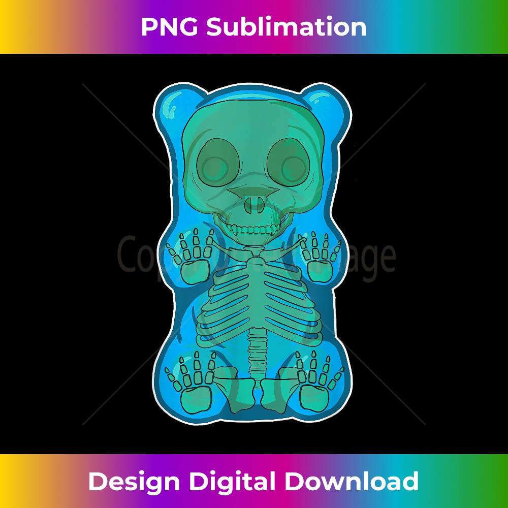 Classic Blue GUMMY BEAR Skeleton Anatomy halloween - Sublima | Inspire ...
