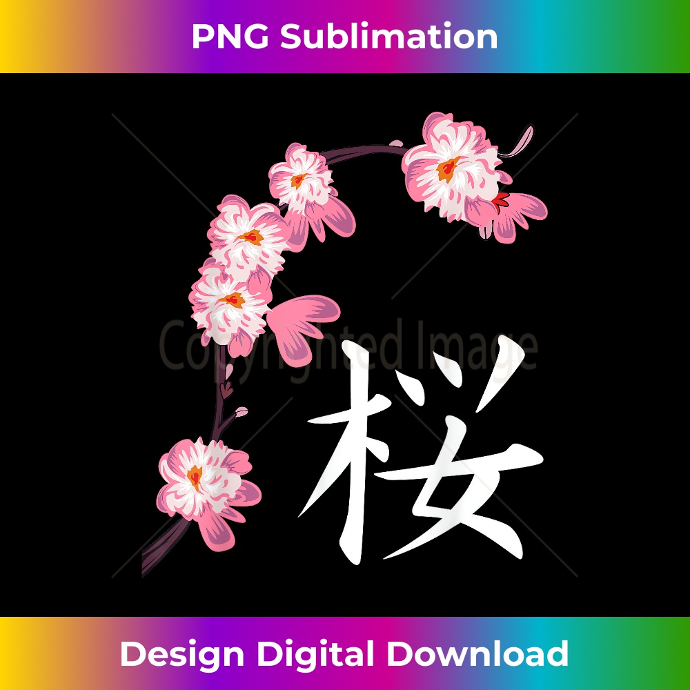 Sakura Festival Cherry Blossoms with Japanese Kanji - Urban | Inspire Uplift