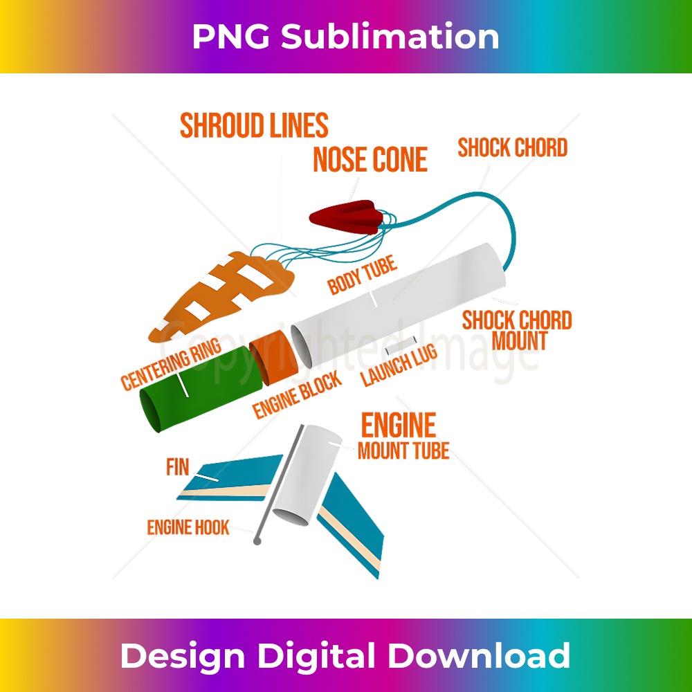 Model Rocket Diagram Design for a Rocketry Fan - Deluxe PNG | Inspire ...