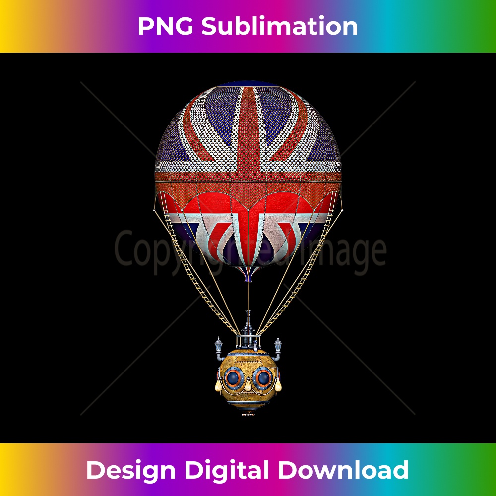 Steampunk Union Jack Flag Vintage Hot Air Balloon Steampunk | Inspire ...