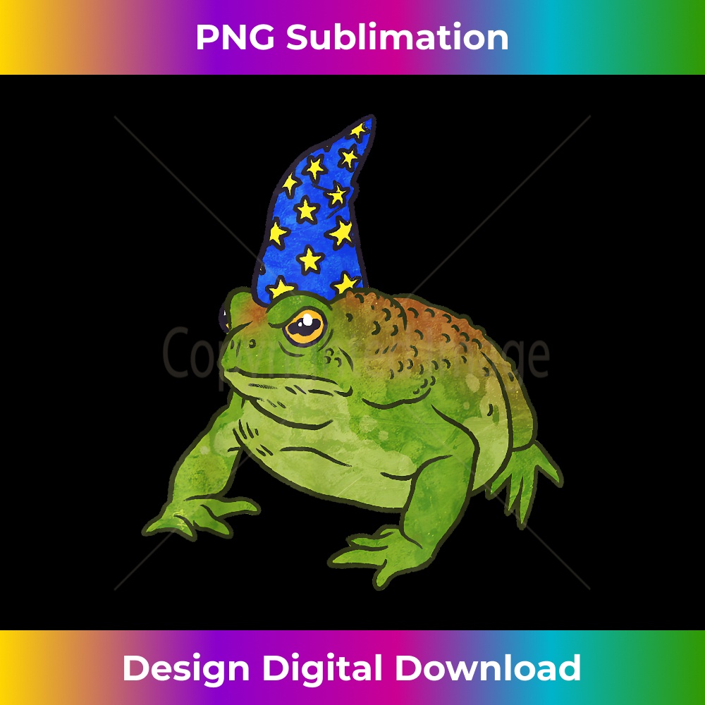 Grumpy Frog Wizard with Resting Toad Face - - Contemporary P | Inspire Uplift