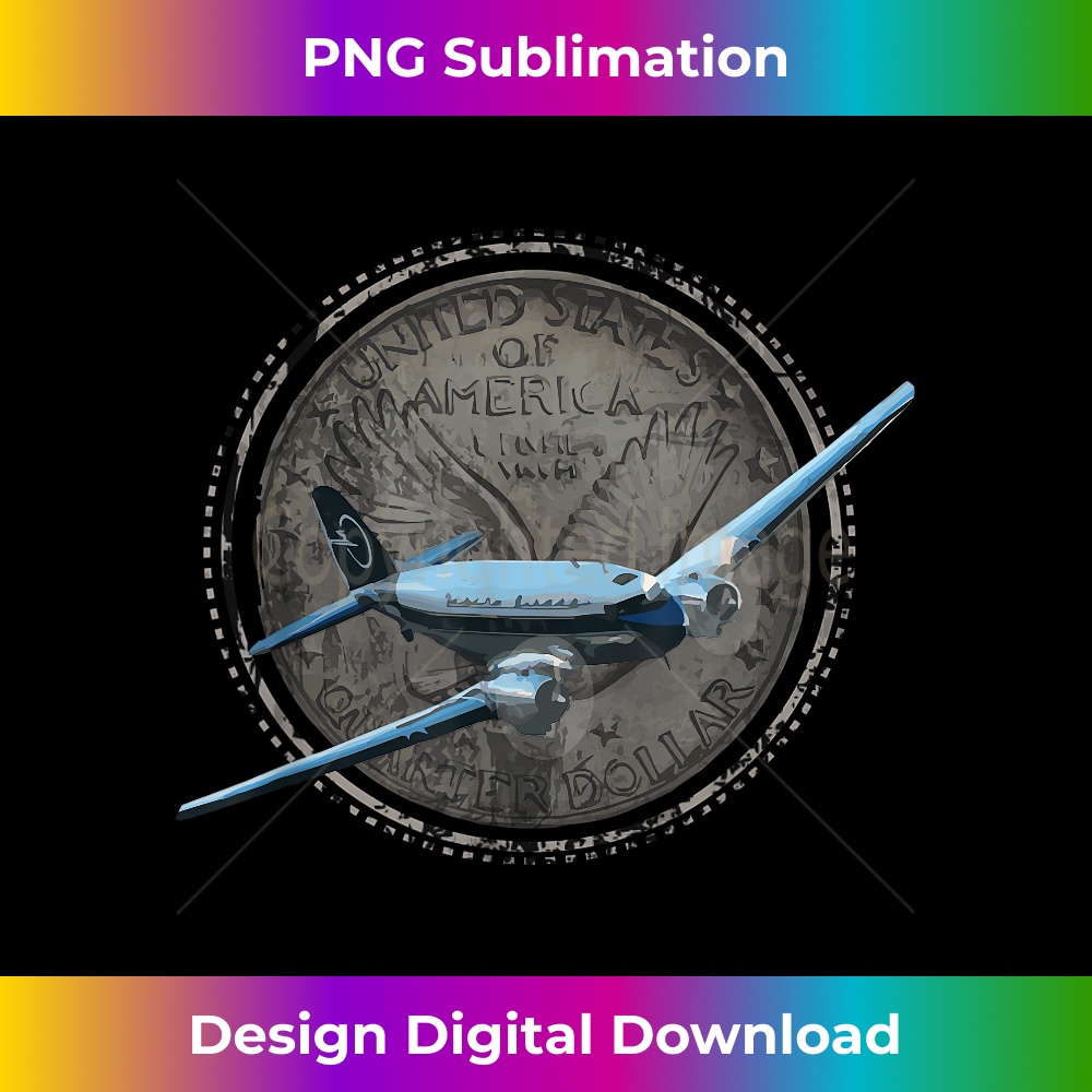 Vintage Airline DC-3 Airplane - Sublimation-Optimized PNG Fi | Inspire ...