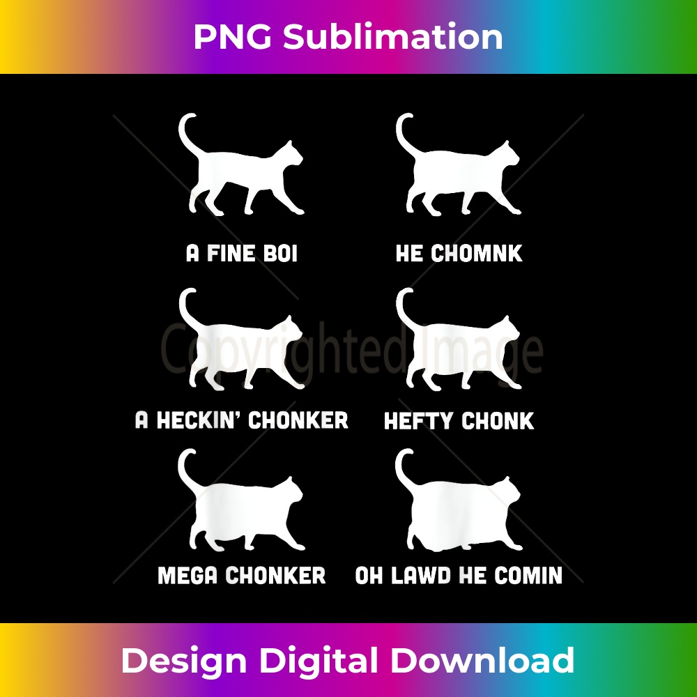 Funny Cats Meme, Chonk Cat Chart - Deluxe PNG Sublimation Do | Inspire ...