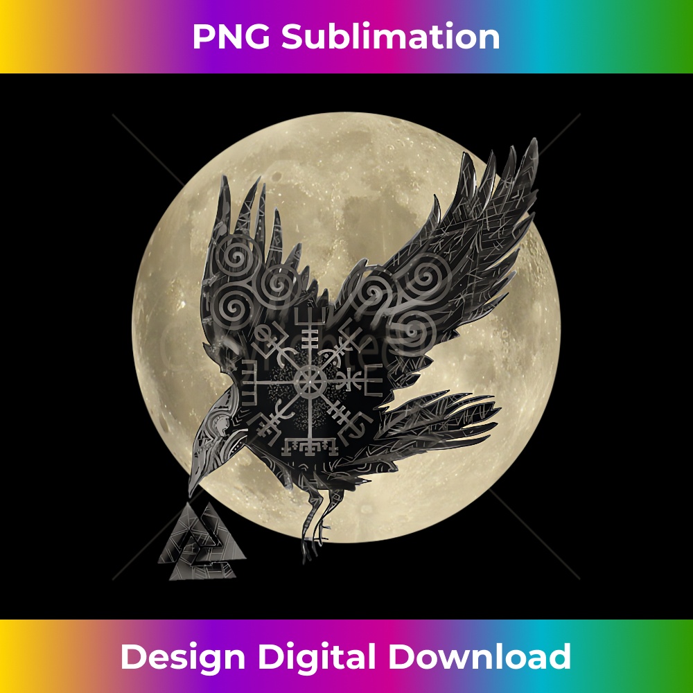 Pagan Raven Moon Viking - Innovative PNG Sublimation Design | Inspire ...