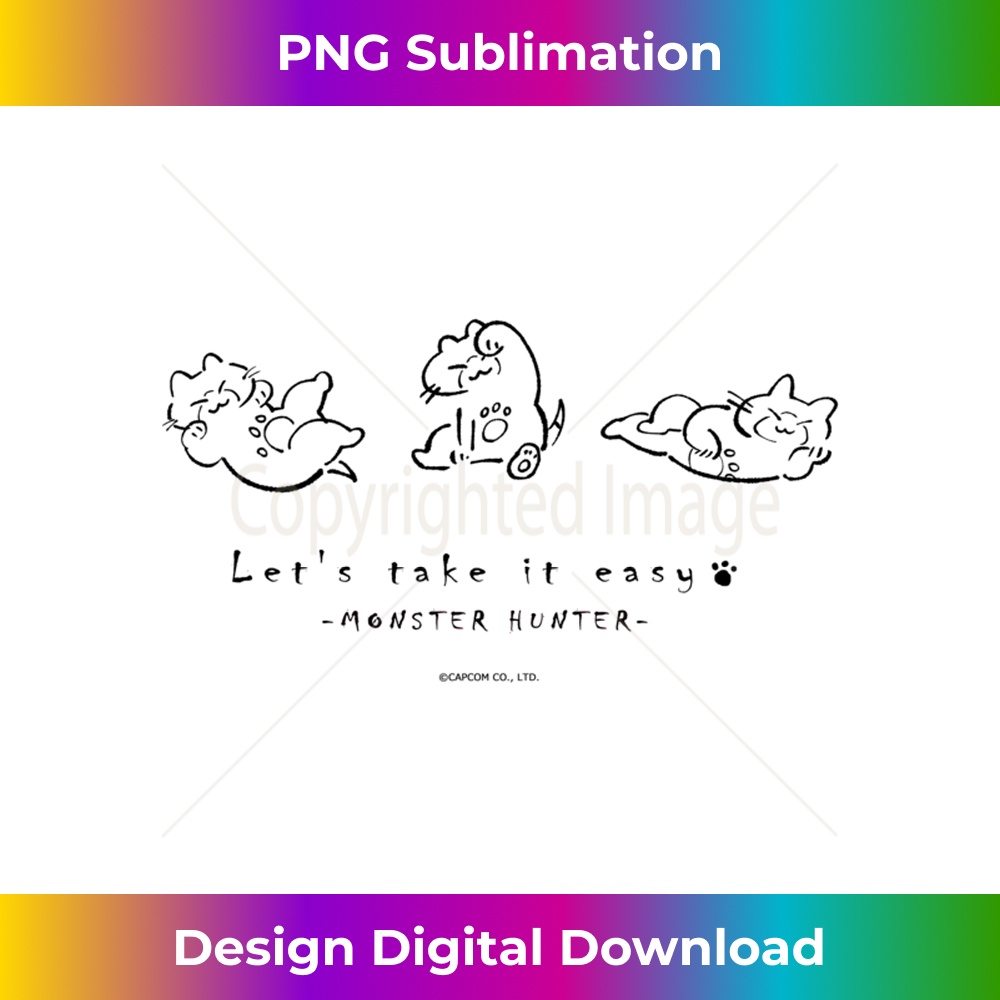 Monster Hunter Line Art (B) - Bohemian Sublimation Digital D - Inspire ...