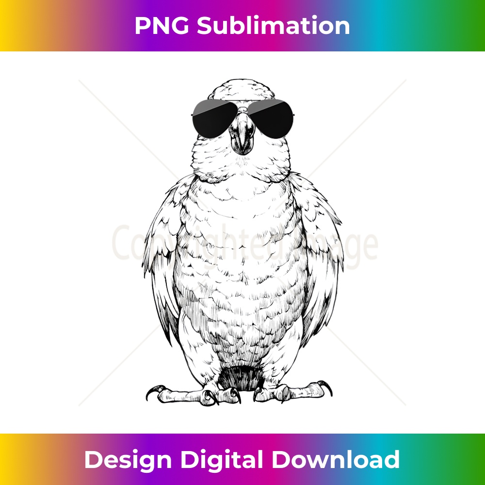 Sun Conure Parrot Bird with Sunglasses - Edgy Sublimation Di - Inspire ...